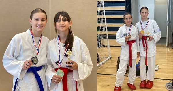 Mlade nade Karate kluba Velika Gorica: Sara Banović i Marina Čale ...