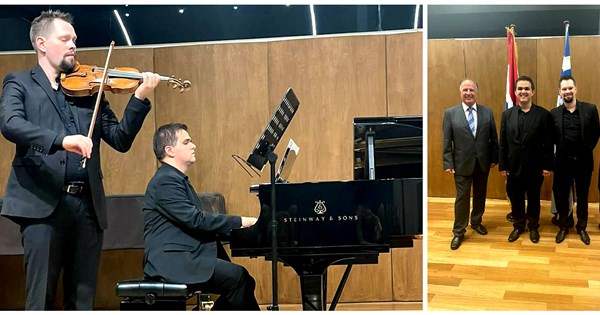 Velikogorički pijanist Krešimir Starčević i violinist Marco Graziani ...